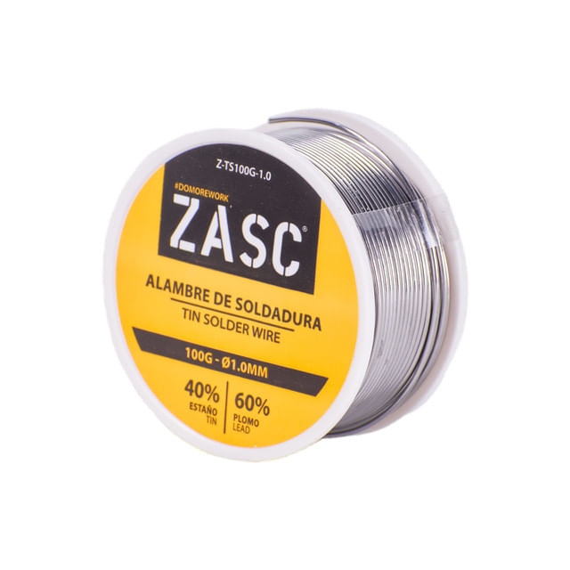 Alambre de Soldadura 1.0mm 100g Zasc - Mundo Total