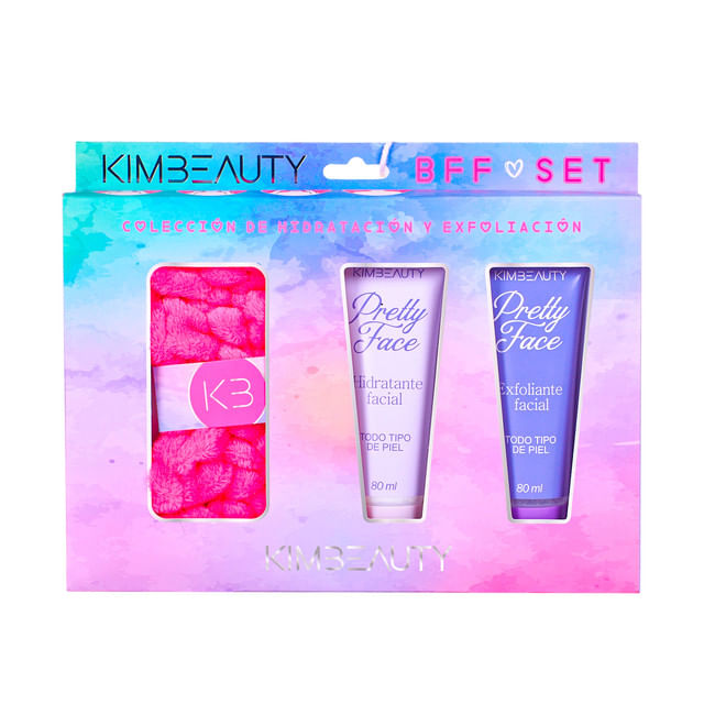 Set Facial Exfoliante e Hidratante 3 Piezas Kimbeauty